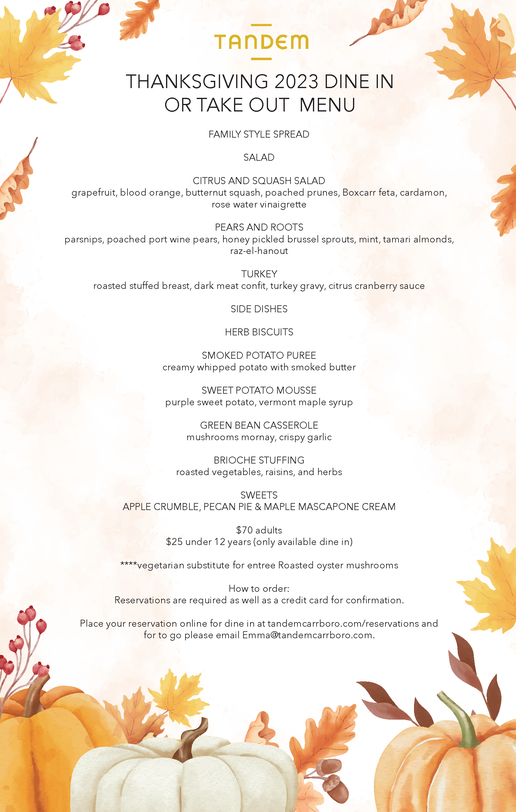 Light Fare – Tandem Carrboro